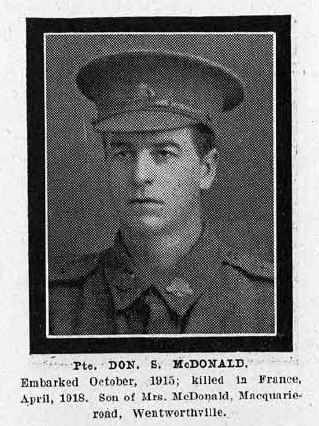 McDonald, Donald Smallwood | Blacktown Memories